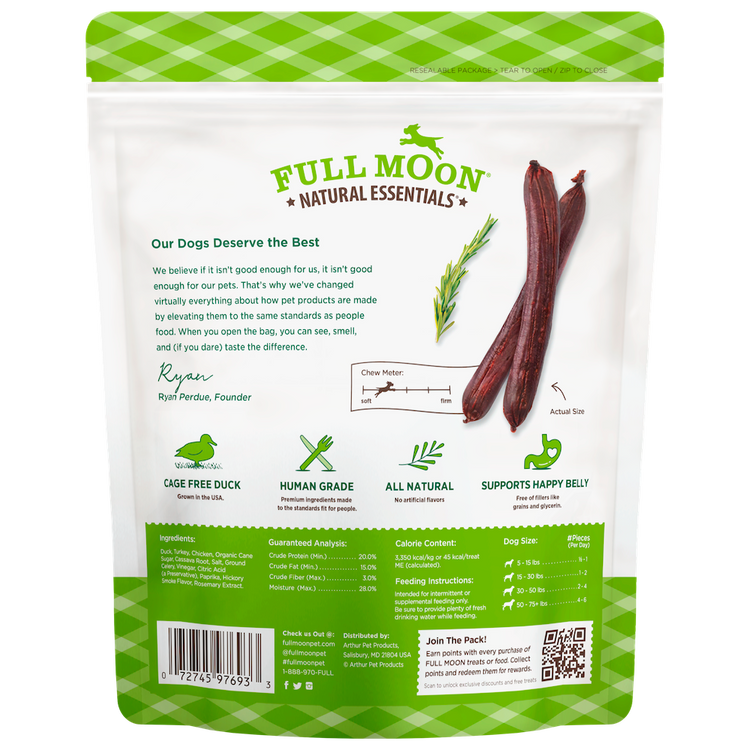 Essentials Duck Tenders Dog Treats | 100% Human Grade | Glycerine Free ...