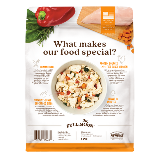 Full Moon Freshly Crafted Dog Food Chicken Recipe